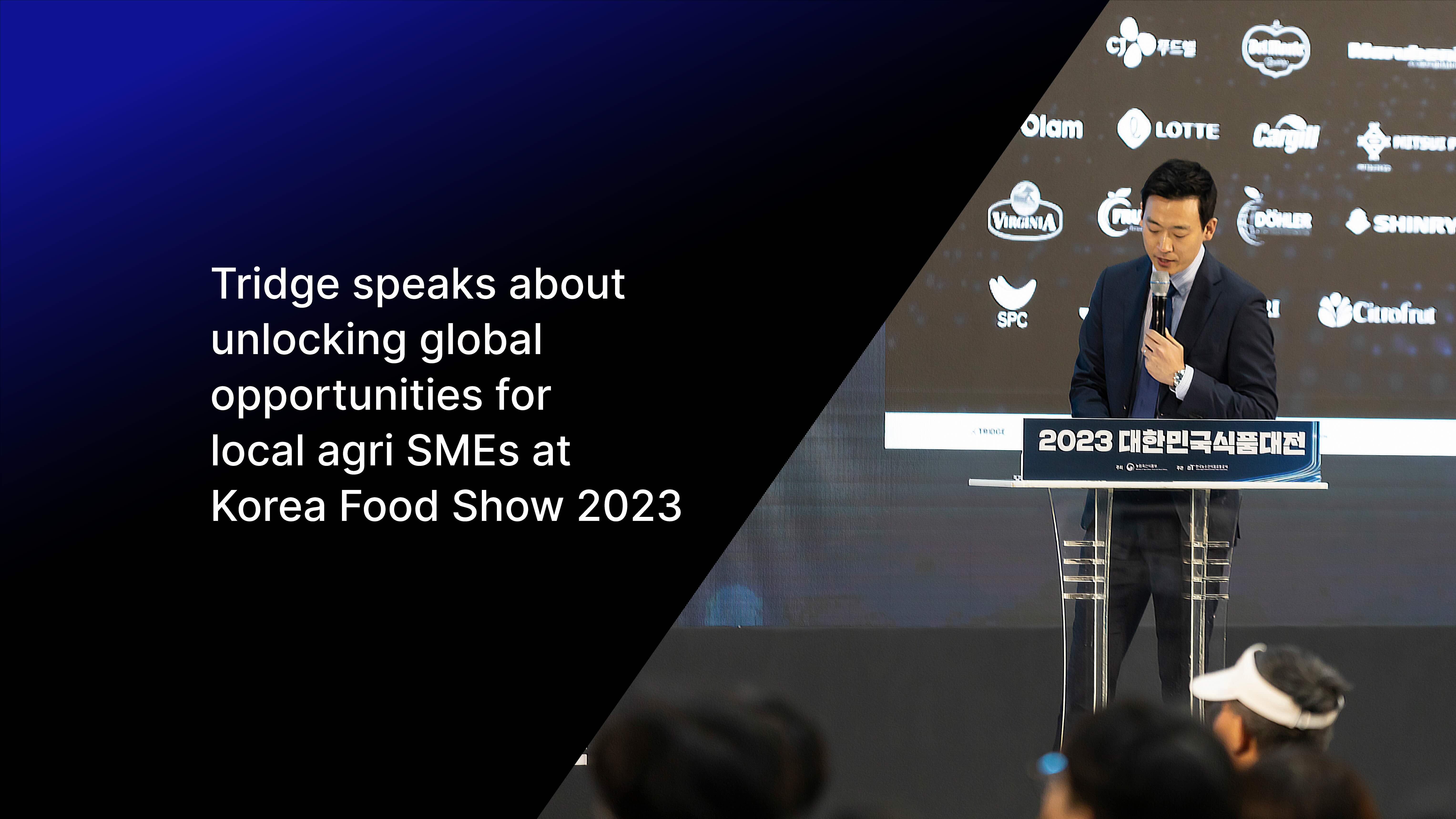 Tridge Initiatives | K-Food Market Expansion with Government in 2024